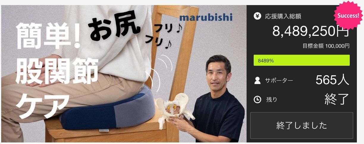 股関節ケアクッションで849万円達成｜知名度向上でバイヤー交渉が加速